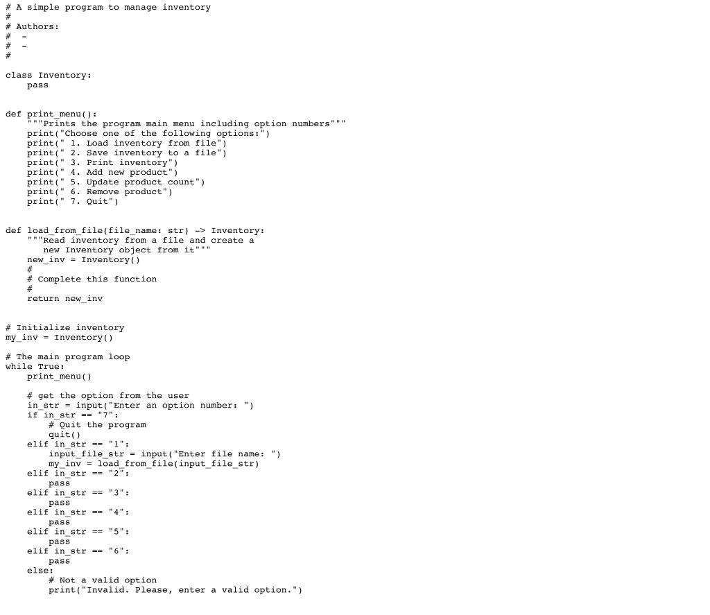 Solved System Specification & Problem Statement Your | Chegg.com