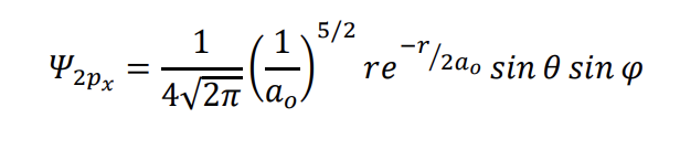 Solved The wave function that describes the 2py orbital of | Chegg.com