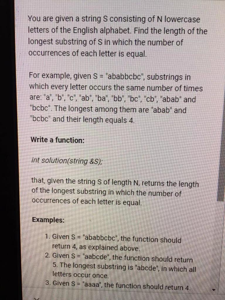 Solved You Are Given A String S Consisting Of N Lowercase Chegg