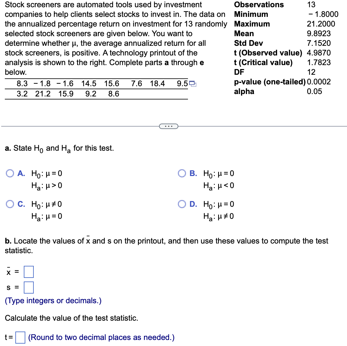 Solved Stock screeners are automated tools used by | Chegg.com