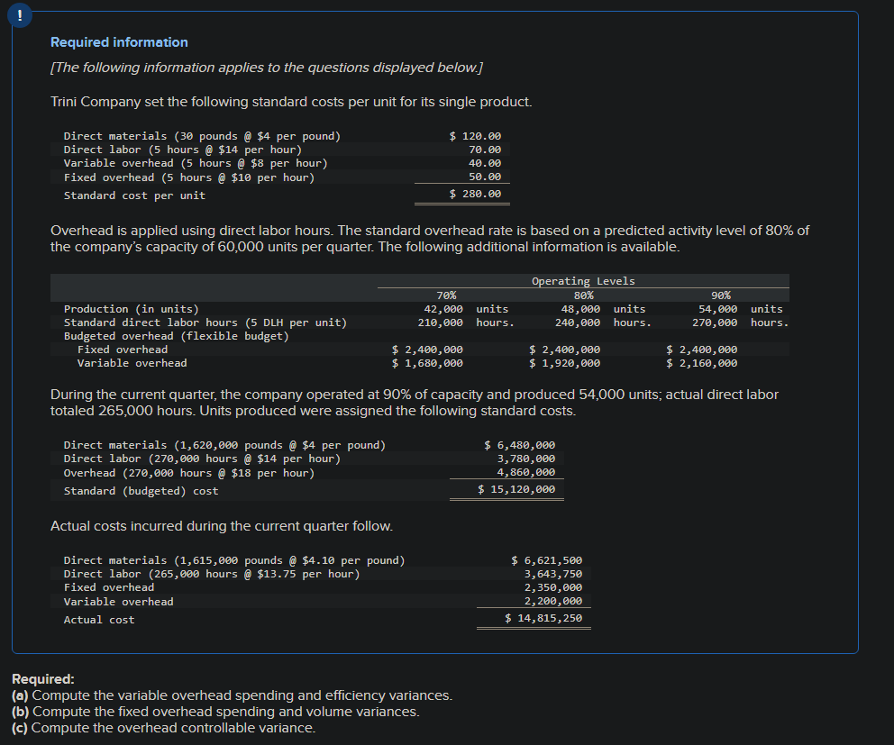 Solved 를 \begin{tabular}{l|l|l} Required A & Required B & | Chegg.com