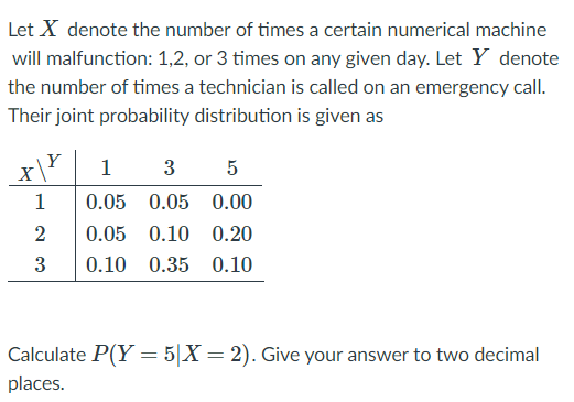Solved Let X denote the number of times a certain numerical | Chegg.com