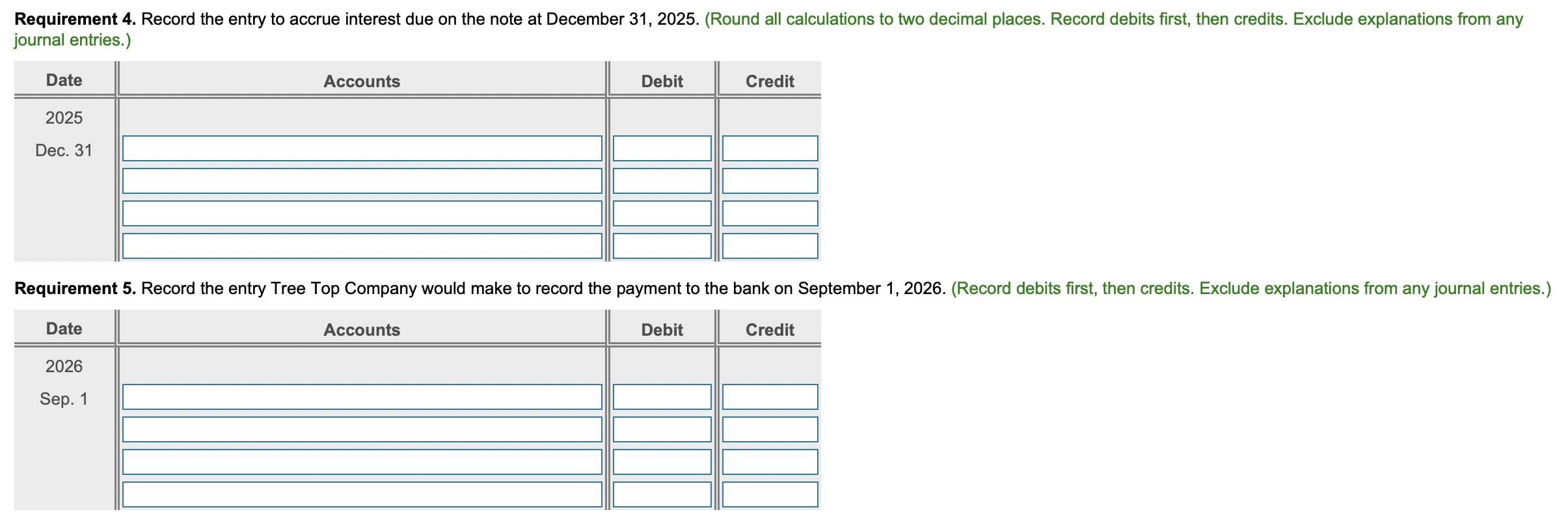Solved Tree Top Company's Ashlyn Winter is continuing her | Chegg.com