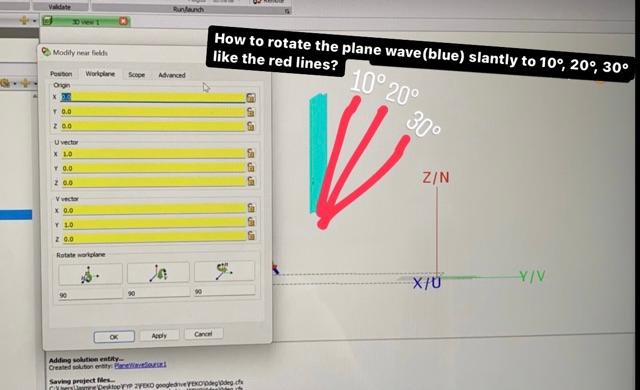 Solved In Altair FEKO software, setting of “add plane wave | Chegg.com