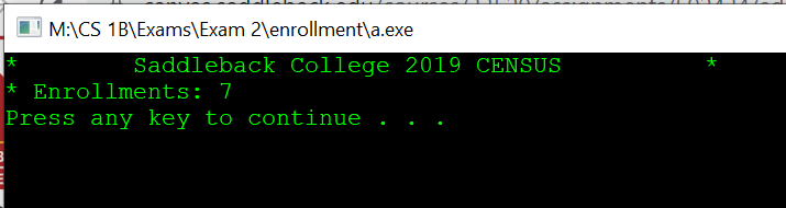 Solved Create a menu-driven program for enrolling students | Chegg.com