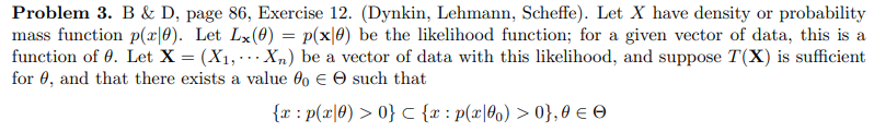 Problem 3. B \& D, page 86, Exercise 12. (Dynkin, | Chegg.com