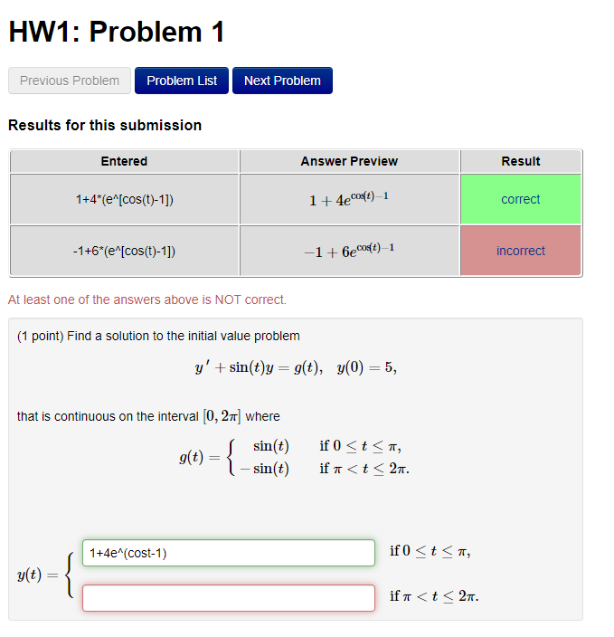 Solved HW1: Problem 1 Previous Problem Problem List Next | Chegg.com