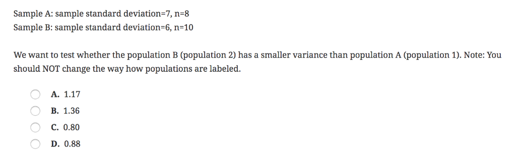 Solved Exhibit 11-1 Last year, the standard deviation of the | Chegg.com