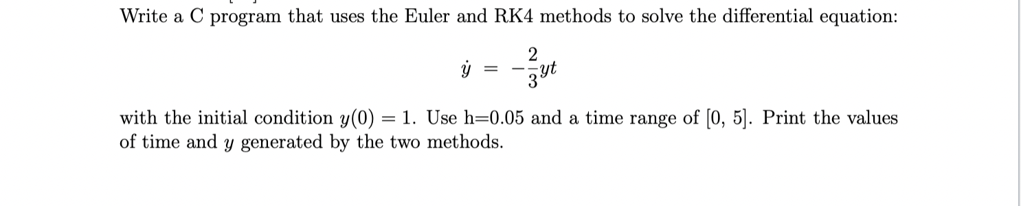 Solved Can Someone Help Me Write A Script That Uses Euler 