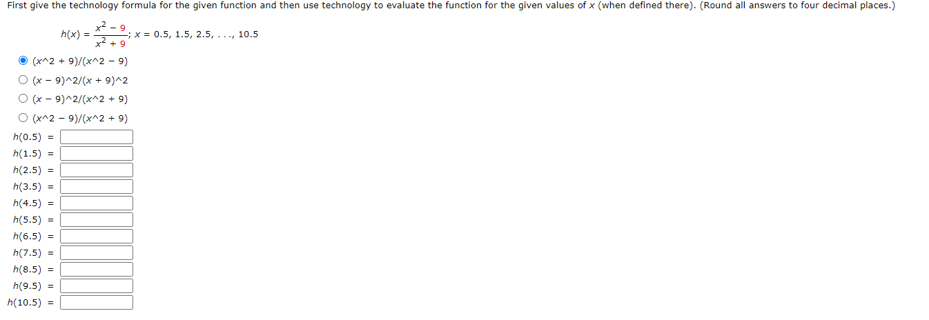 Solved First give the technology formula for the given | Chegg.com