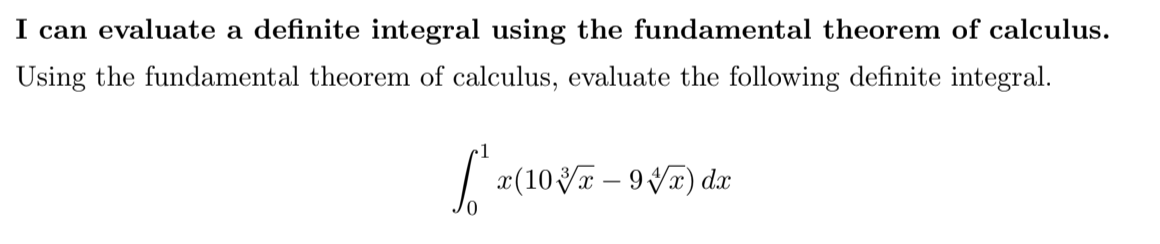 Solved I can evaluate a definite integral using the | Chegg.com