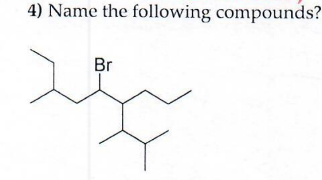 Solved 4) Name the following compounds? | Chegg.com