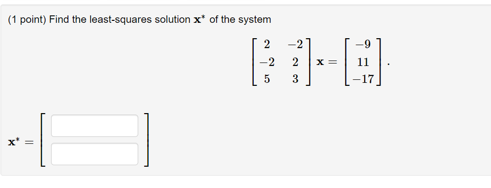 Solved (1 point) Let L be the line given by the span of | Chegg.com