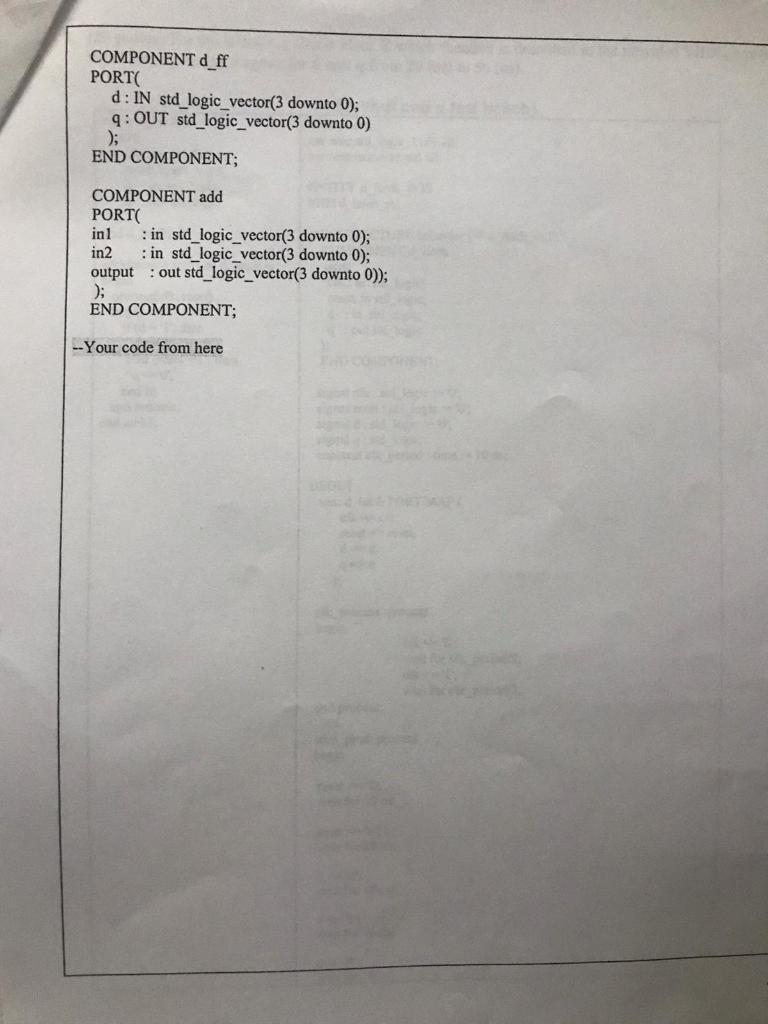 Solved 1. (Structural VHDL, 30 points) Write a structural | Chegg.com Solved 1. (Structural VHDL, 30 points) Write a structural | Chegg.com