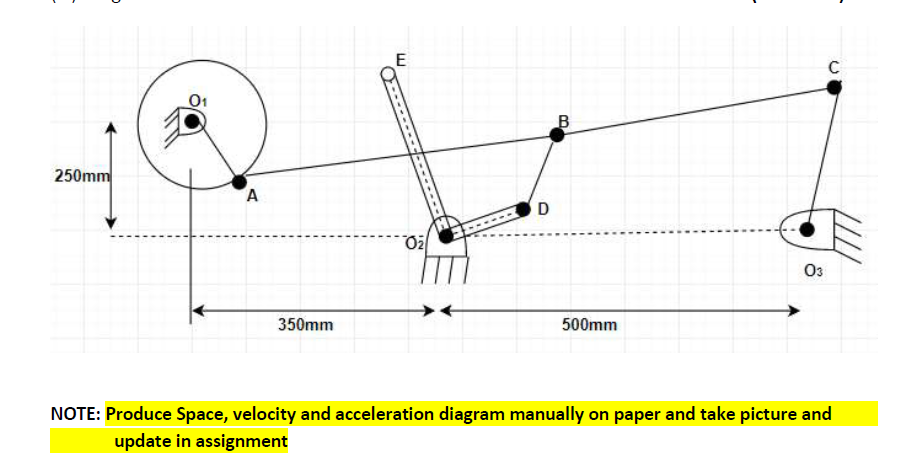 Solved A Warping machine, mechanism as shown in figure, has | Chegg.com