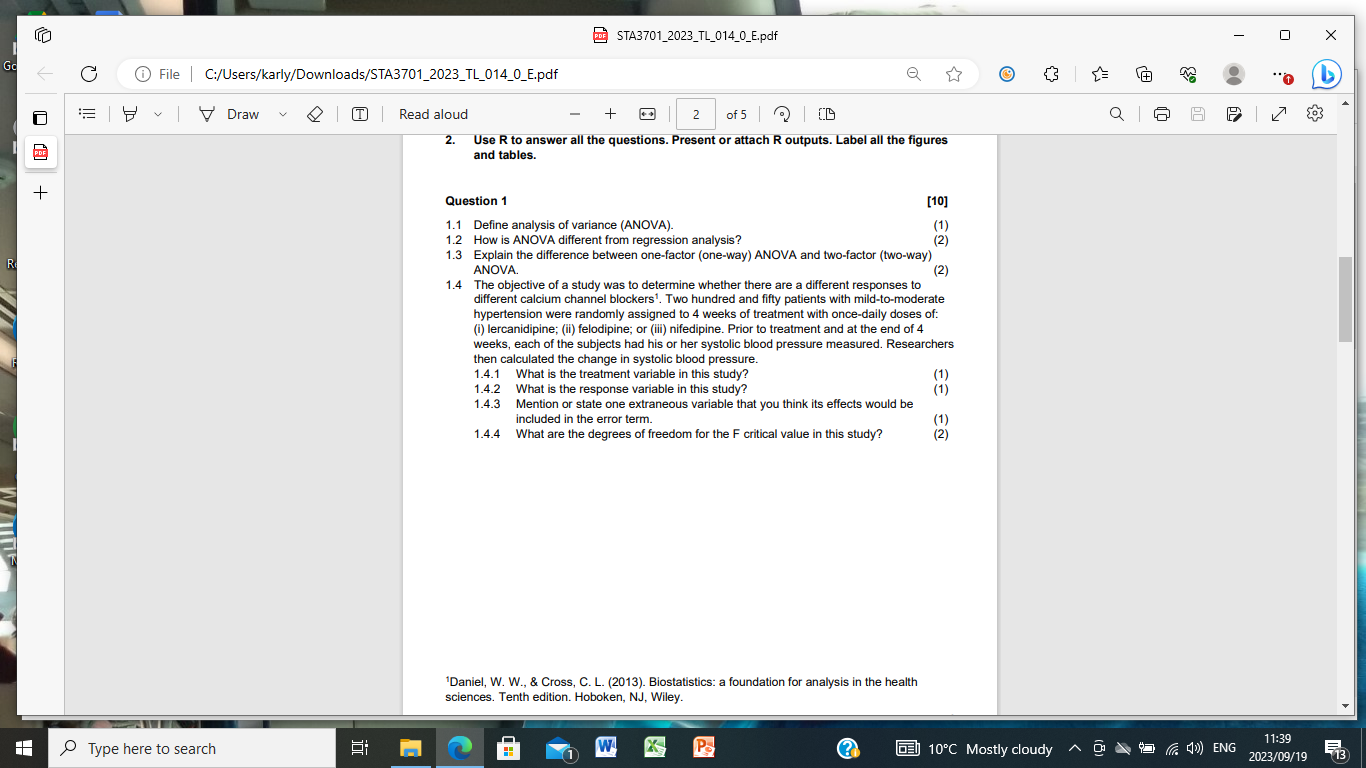 Solved 2. Use R to answer all the questions. Present or | Chegg.com