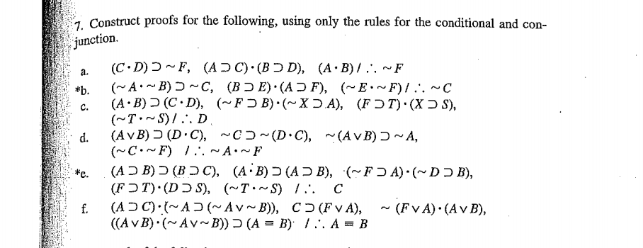 Solved Construct proofs for the following, using only the | Chegg.com
