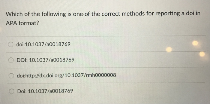 Solved Which of the following is one of the correct methods | Chegg.com
