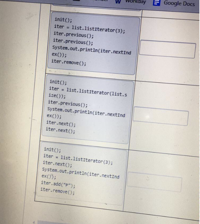 Below are several snippets of code. Assume these | Chegg.com