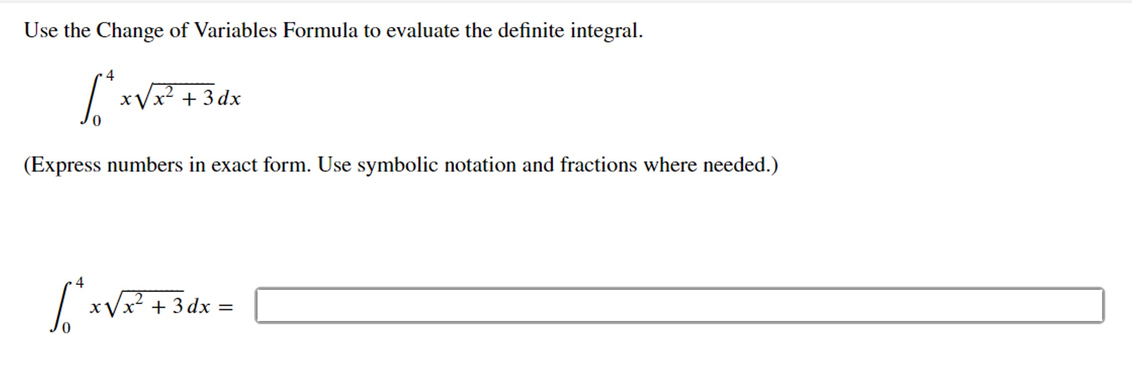 Solved Use the Change of Variables Formula to evaluate the | Chegg.com