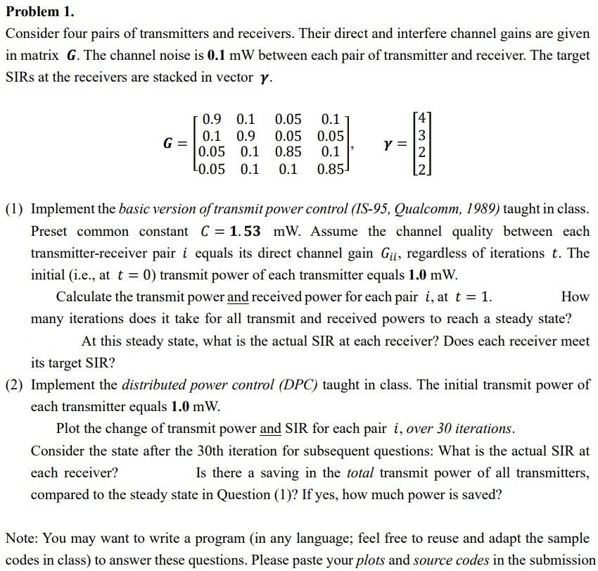 Solved Consider four pairs of transmitters and receivers. | Chegg.com