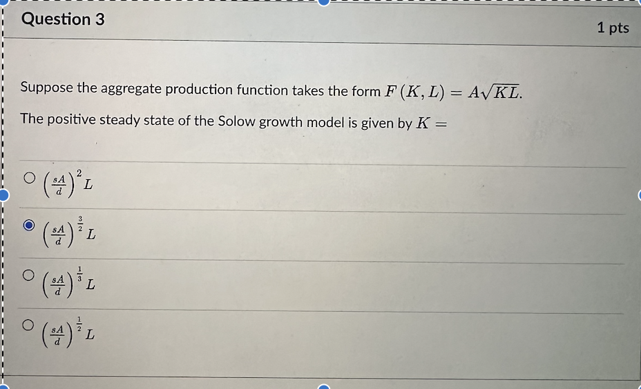 Solved Suppose the aggregate production function takes the | Chegg.com