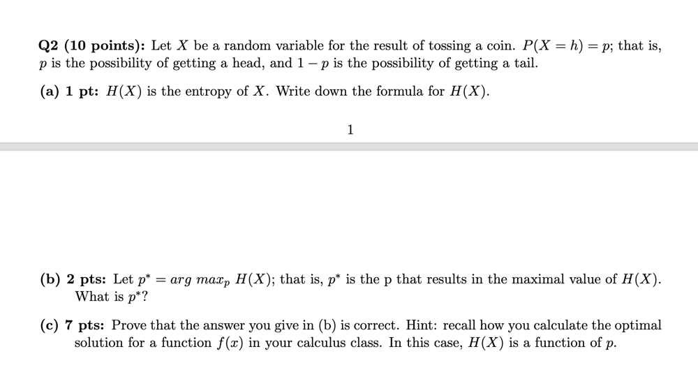 Solved Q2 (10 points): Let X be a random variable for the | Chegg.com