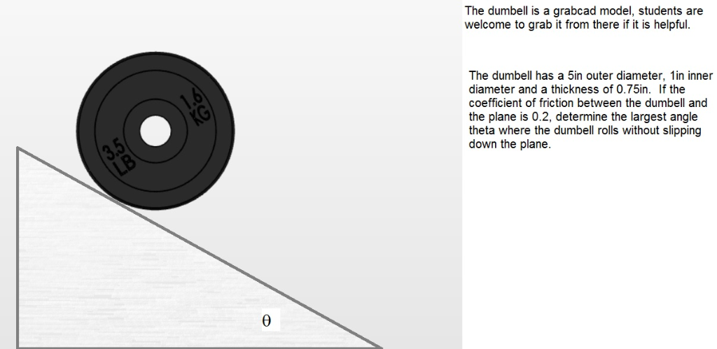 Solved Determine the largest angle theta where the dumbbell | Chegg.com Solved Determine the largest angle theta where the dumbbell | Chegg.com