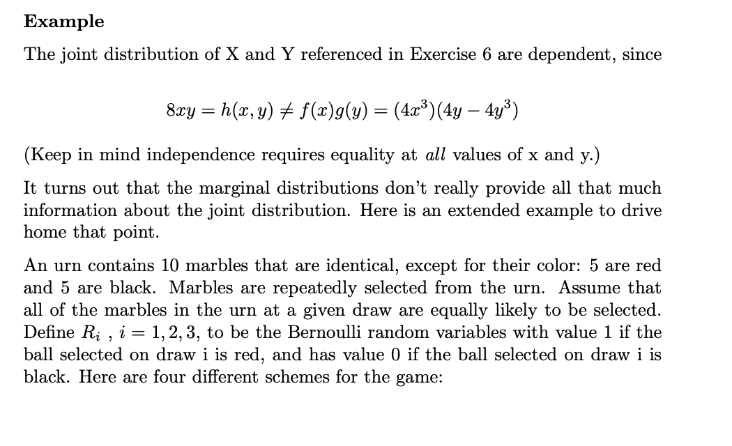 Example The joint distribution of X and Y referenced | Chegg.com