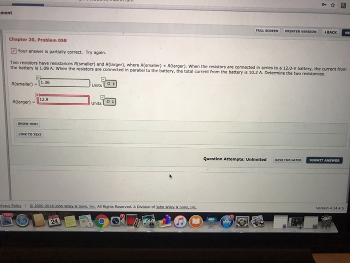 Solved ment SCREEN PRINTER VERSTON BACK Chapter 20, Problem | Chegg.com