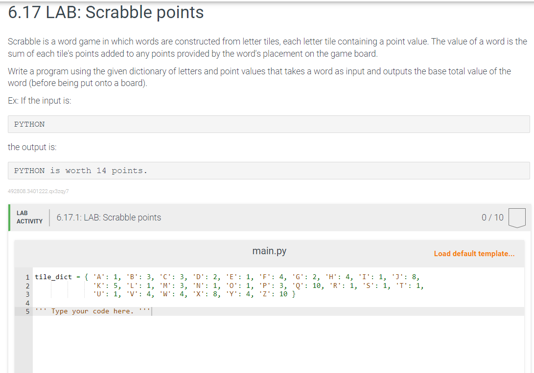 Solved Scrabble is a word game in which words are | Chegg.com