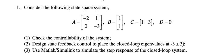 Solved Control Engineering System Please do the | Chegg.com