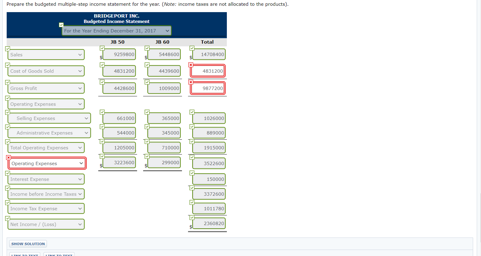 Solved Problem 13-2 (Part Level Submission) Bridgeport Inc. | Chegg.com