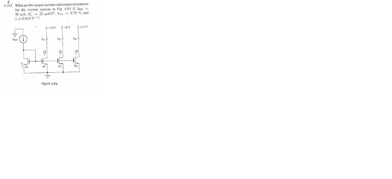 Solved 4.142. What are the output currents and output | Chegg.com