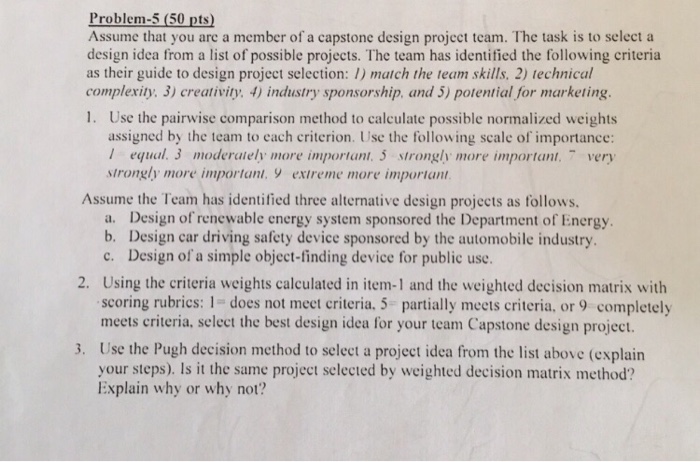 Problem-5(50 pts) Assume that you are a member of a | Chegg.com