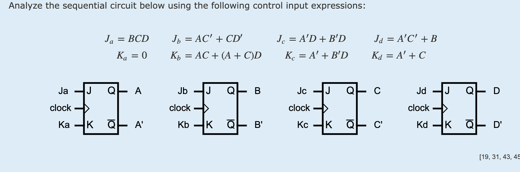 Solved Analyze the sequential circuit below using the | Chegg.com