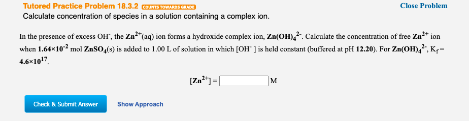Solved Close Problem Tutored Practice Problem 18.3.2 COUNTS | Chegg.com