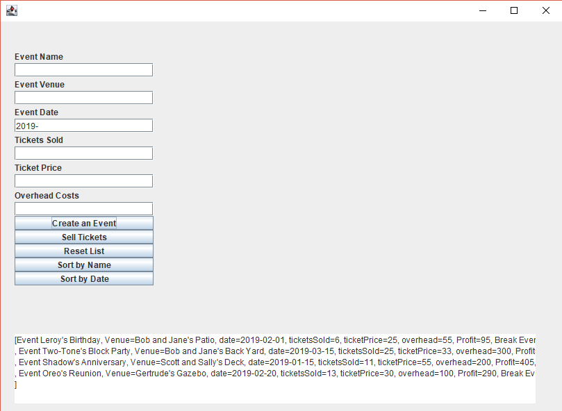 Java Goal Using your Event and TRAPSCalendar | Chegg.com