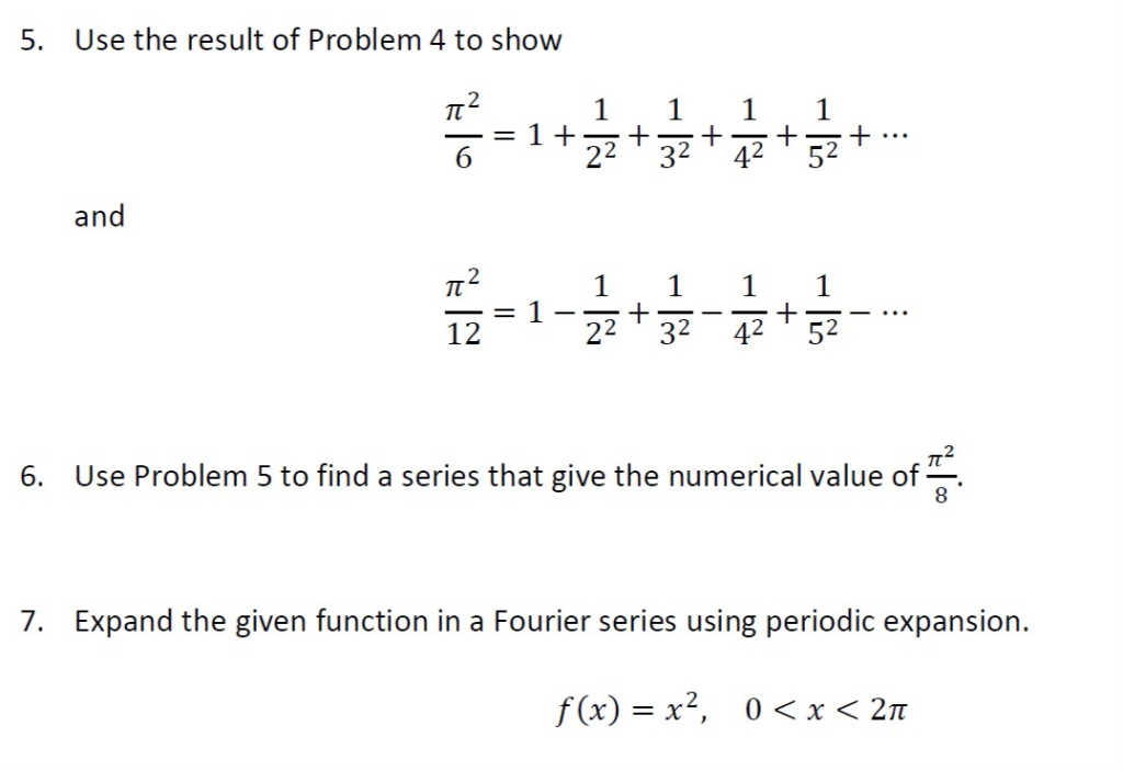 Solved 5. Use the result of Problem 4 to show | Chegg.com