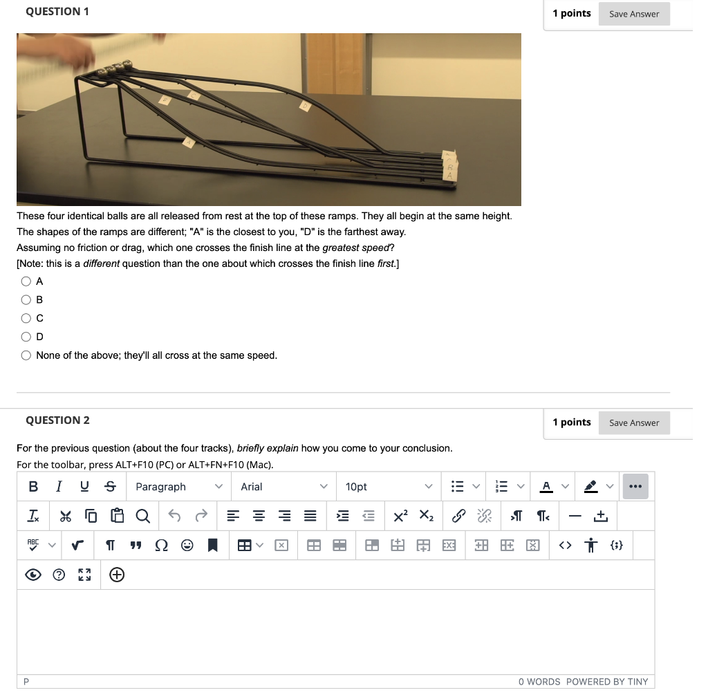 Solved QUESTION 1 These four identical balls are all | Chegg.com