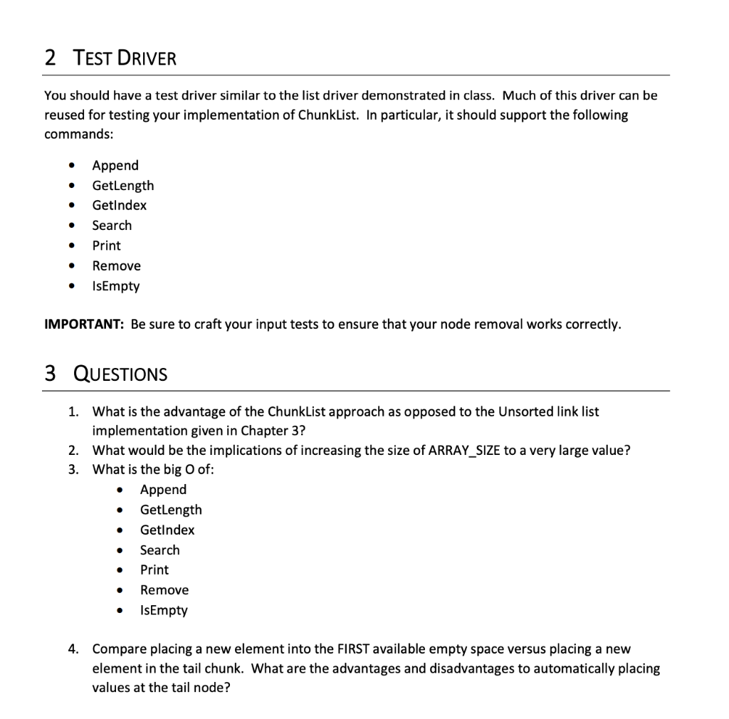 Chunk List Original Chunklist concept by Nick | Chegg.com