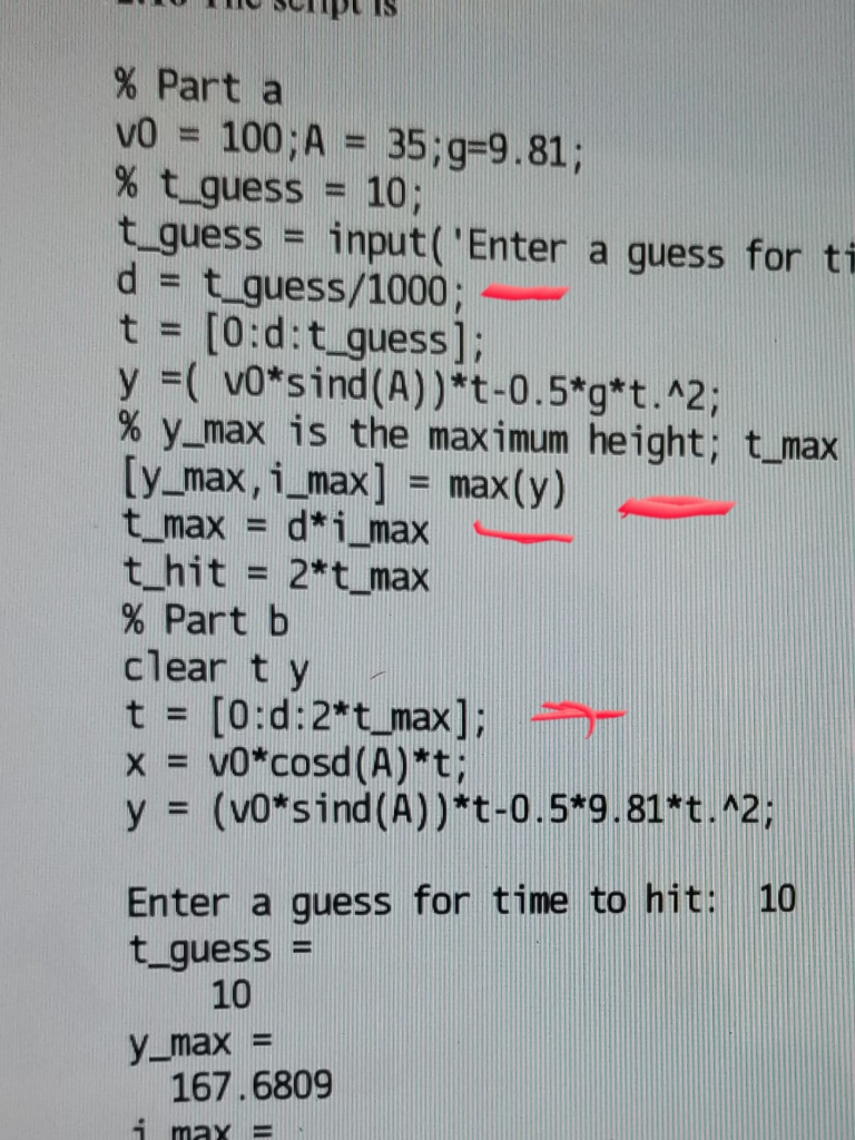 Solved The Xy Trajectory Of A Projectile Having An Initial