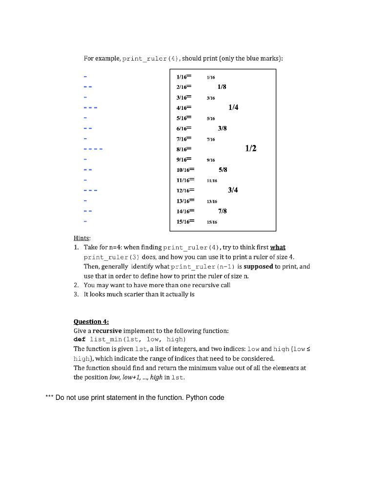 Give A Recursive Implement To The Following
