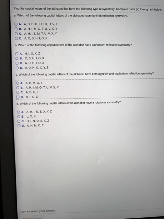 Rotational Symmetry Letters