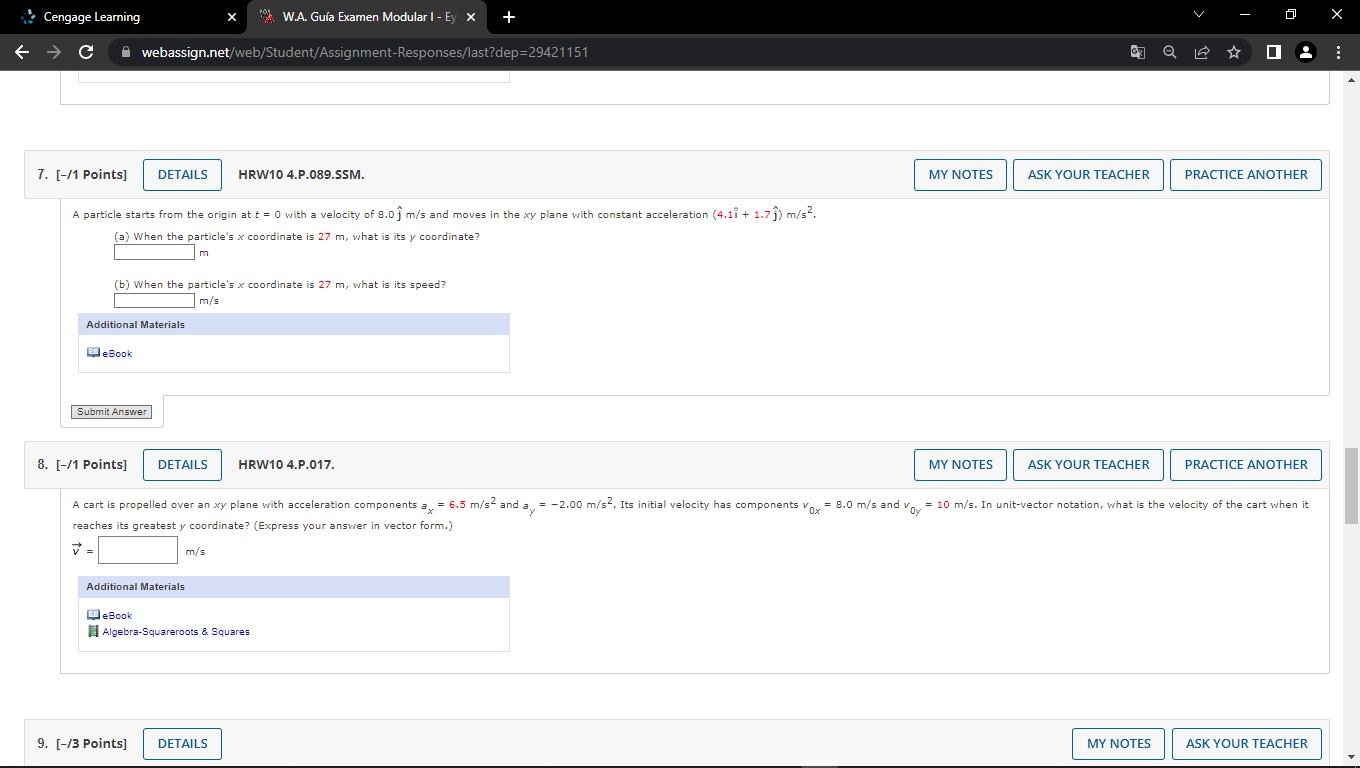 Solved Cengage Learning C 7. [-/1 Points] | Chegg.com