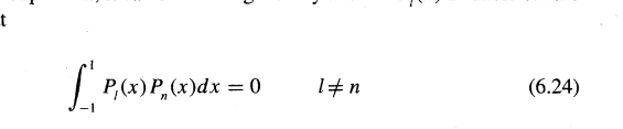 Solved 6-4. Show that the orthogonality integral for the | Chegg.com