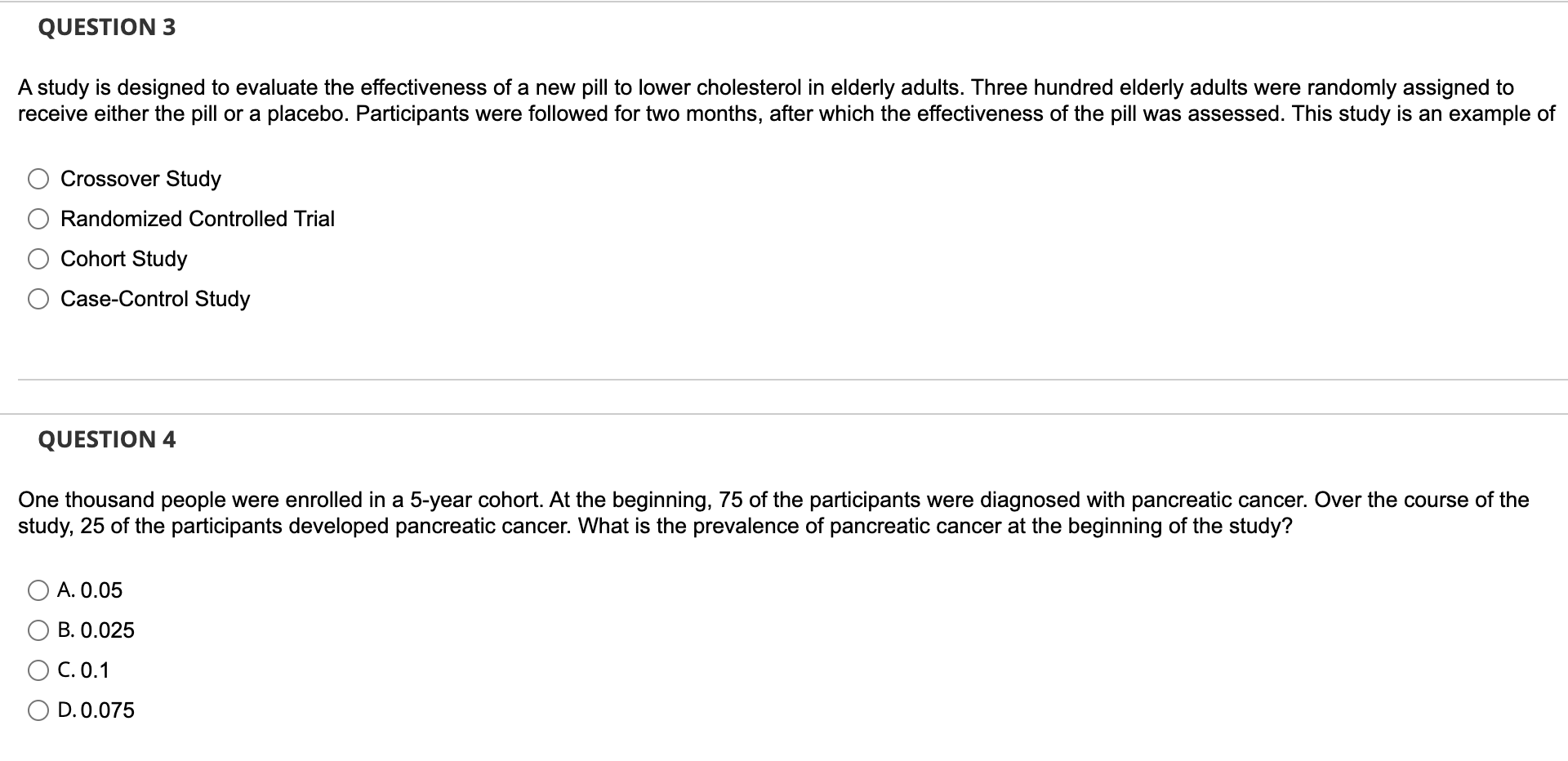 Solved A study is designed to evaluate the effectiveness of | Chegg.com