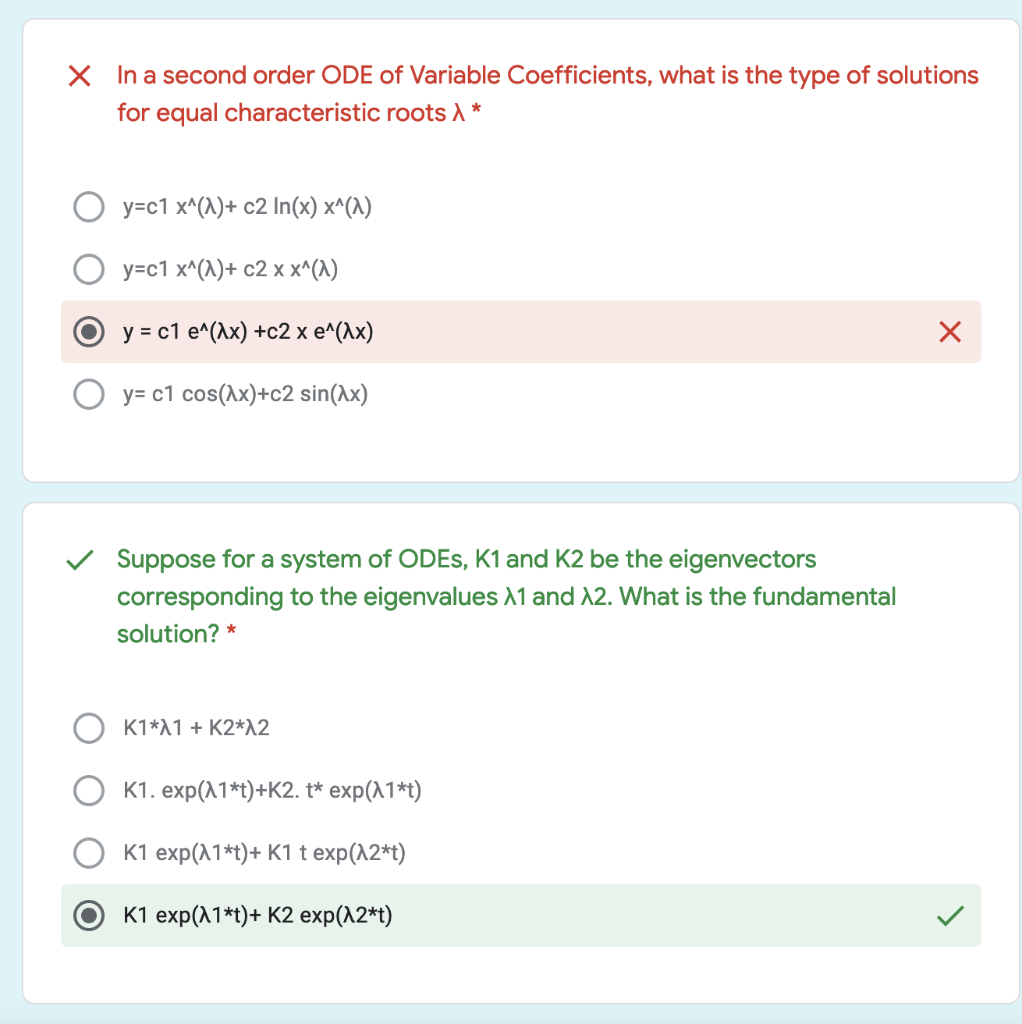 Solved X In a second order ODE of Variable Coefficients, | Chegg.com