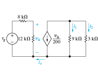 Solved The source voltage vg in the circuit in (Figure 1) is | Chegg.com