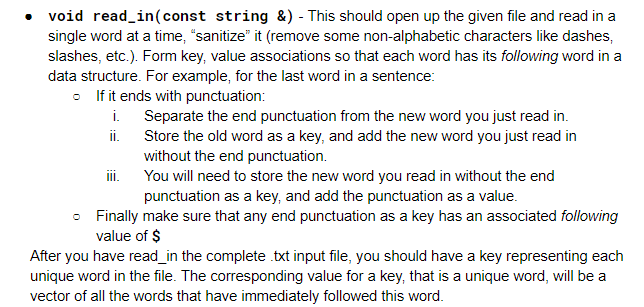 Solved How to read in a file and process the strings? This | Chegg.com